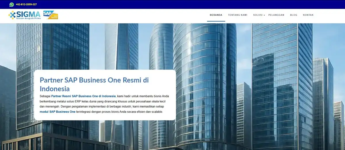 SAP Business One – PT Sistem Anugrah Prima (SIGMA)
